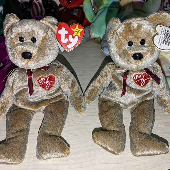 Ty | Accents | 999 Ty Signature Bear Rare Double Tag Error Collectible ...